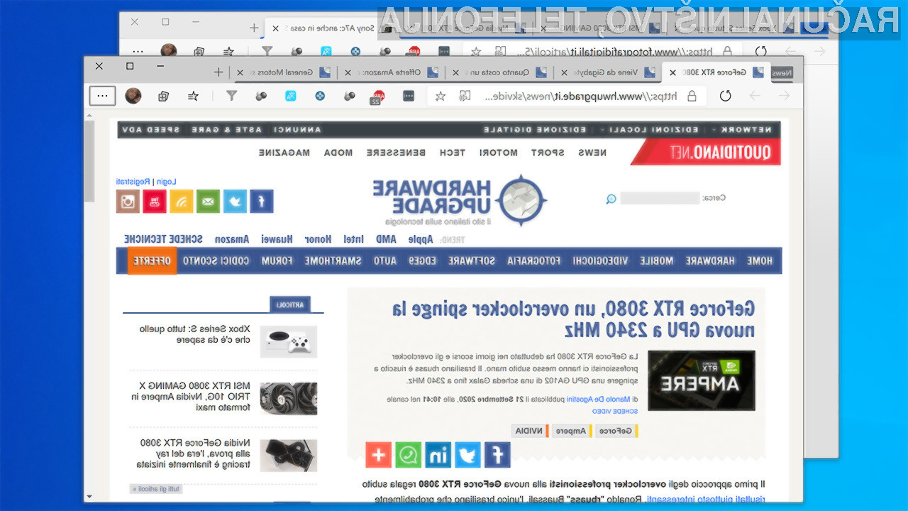 Združevanje zavihkov tudi za Microsoft Edge! - Računalniške novice