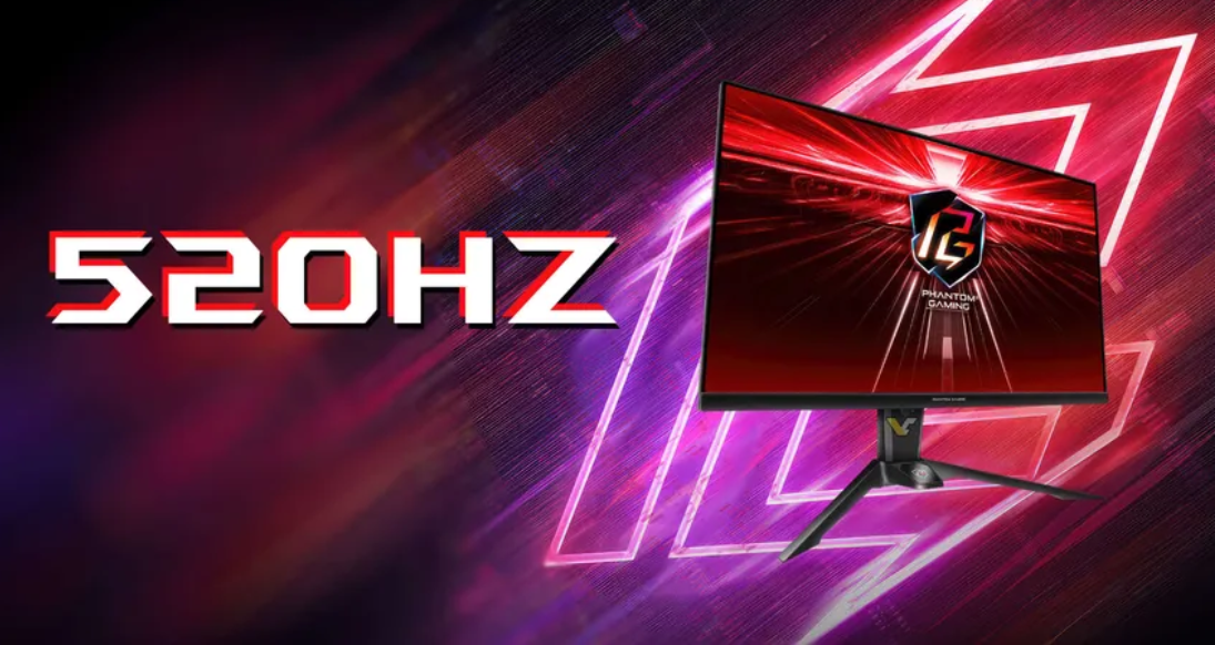 Prvi monitor za igre vrtoglave frekvence 520 Hz - Računalniške novice