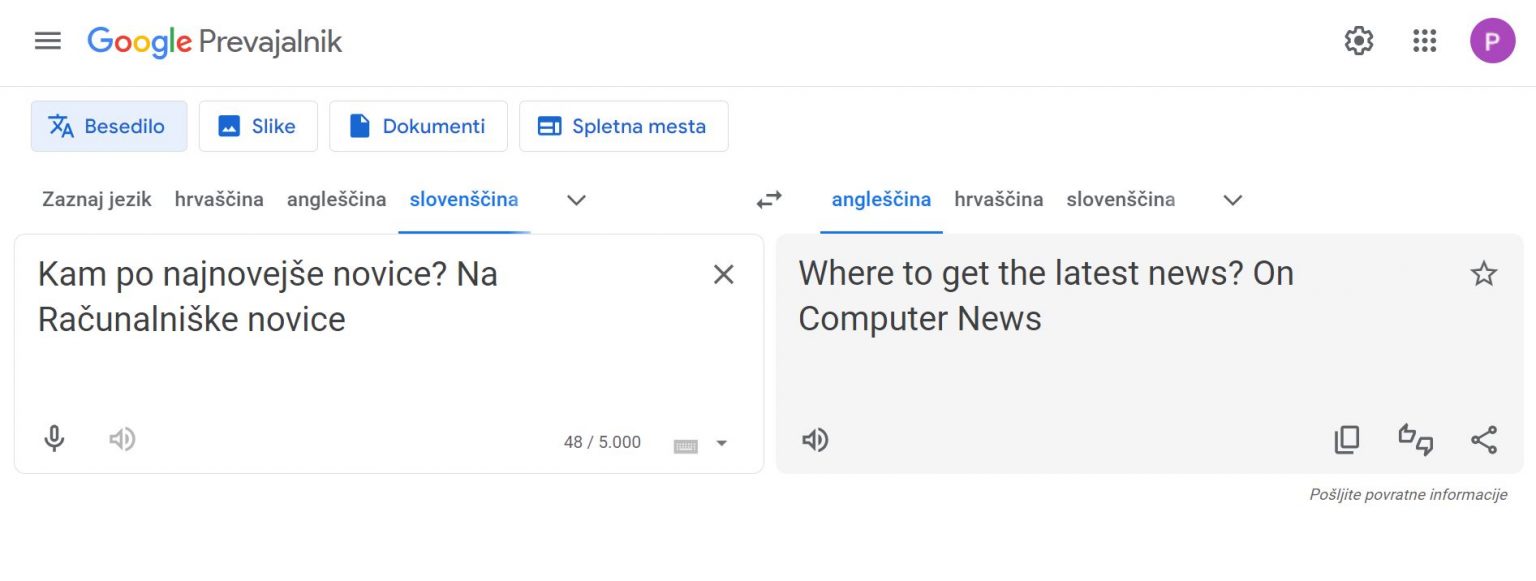 Kaj vse zmore Google Prevajalnik? - Računalniške novice