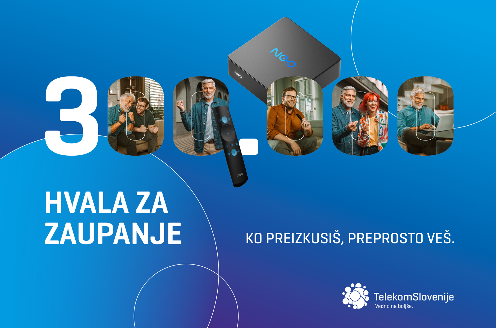 Nov mejnik - več kot 300.000 NEO Smartboxov z najboljšo TV izkušnjo navdušuje gledalce in ...