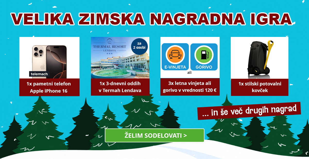 Velika zimska nagradna igra je spet tu! Osvojite eno od super nagrad - Računalniške novice