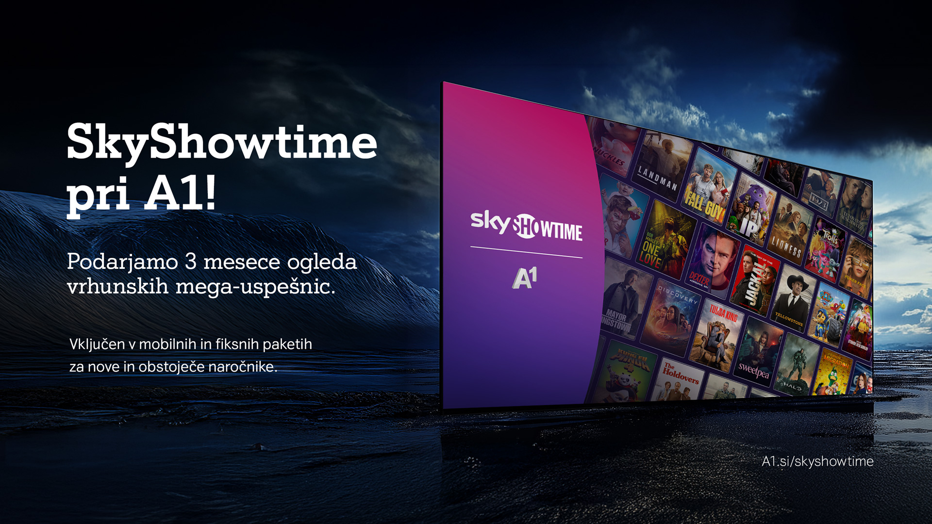 A1 Slovenija kot prvi v Sloveniji v svojo ponudbo dodaja SkyShowtime - Računalniške novice